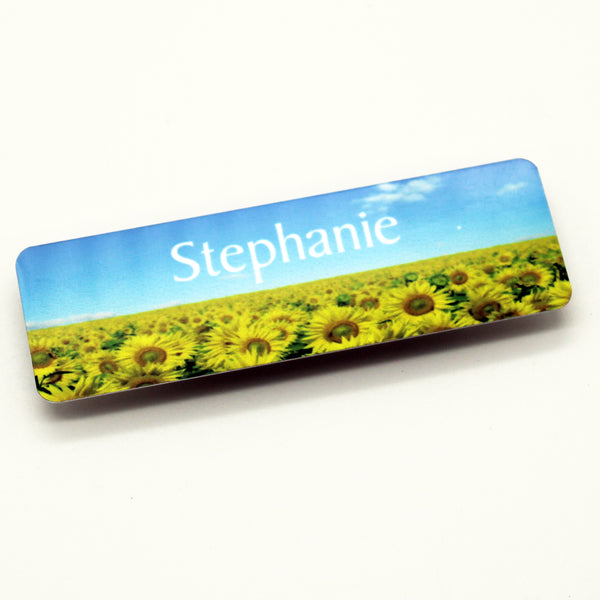 Pre-Designed Sunflower Name Tag - Sophia Impressions